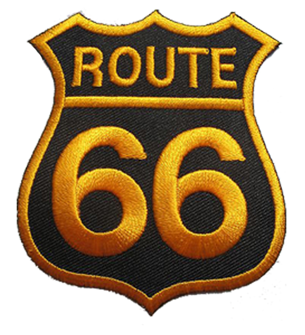 Route 66 Embroidery Patch - (Embroidery, Woven, Badges, Labels, Caps ...